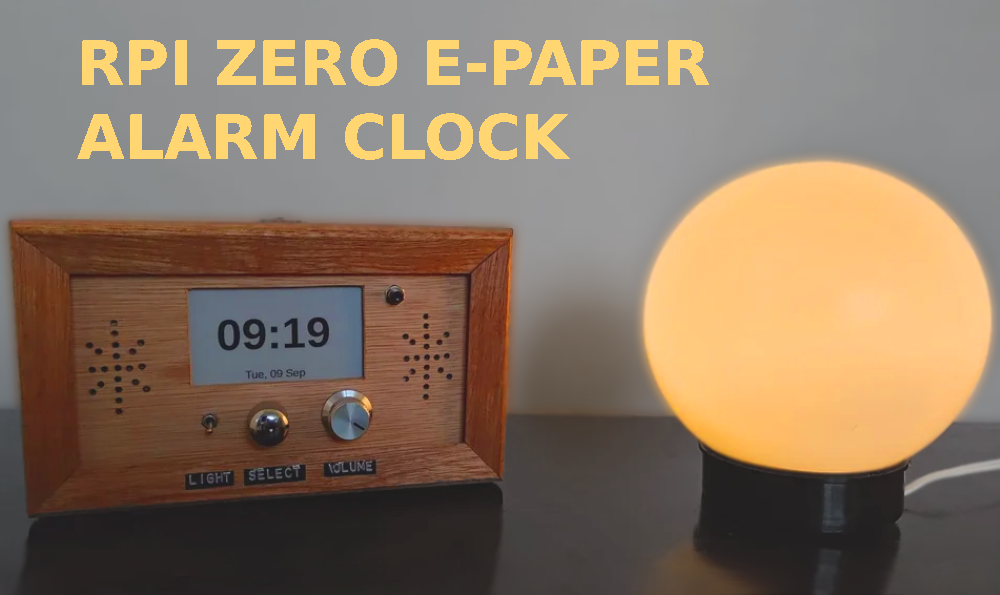 Raspberry Pi E-Paper Alarm Clock – Zaitronics