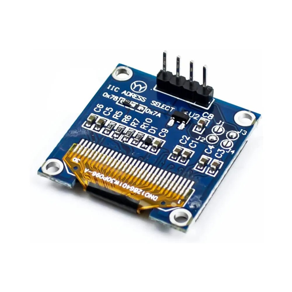White OLED Display 0.96" 128x64 SSD1306 – Zaitronics