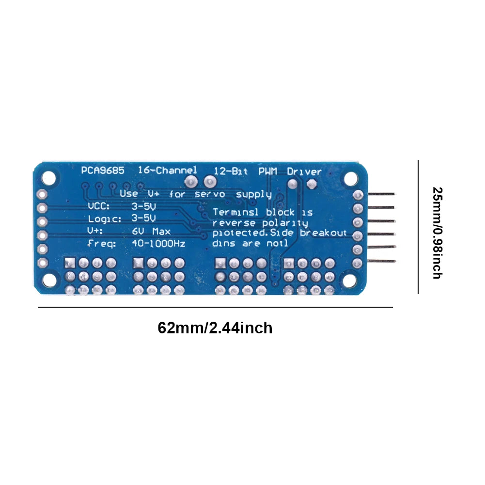 PCA9685 16 Channel PWM Servo Driver Controller – Zaitronics