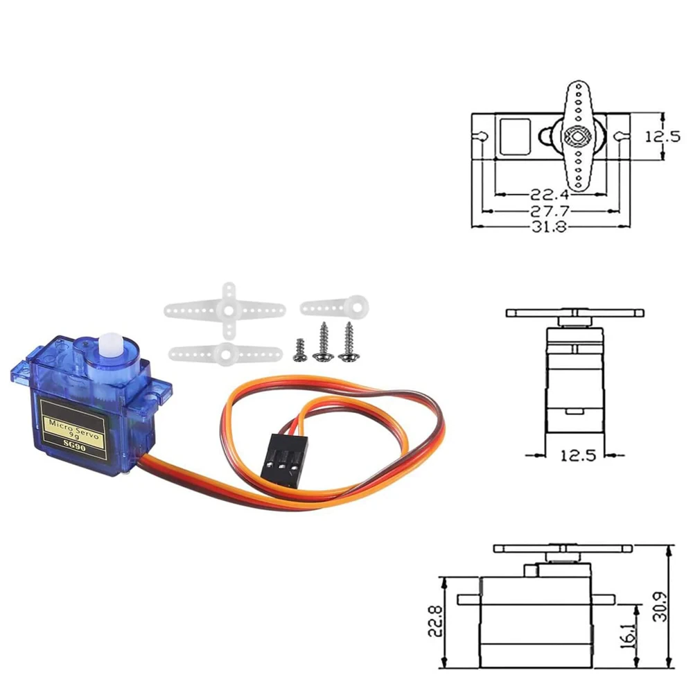 SG90 Micro Servo 360° - Servos Australia – Zaitronics