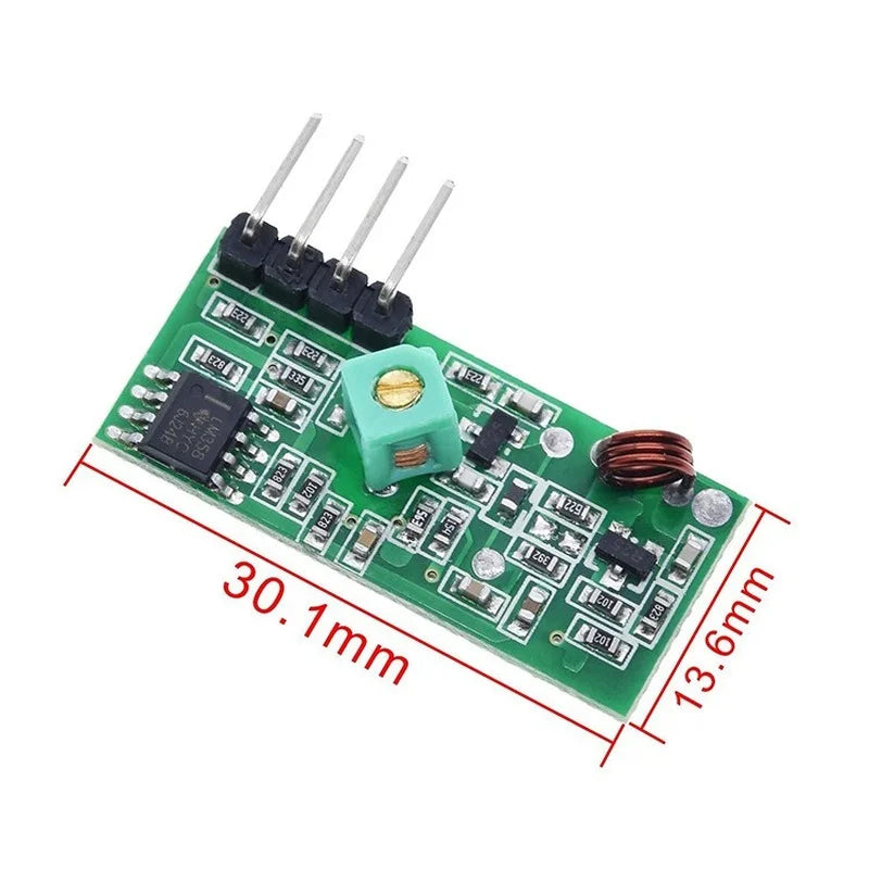 433MHz RF Wireless Transmitter & Receiver Kit FS1000A – Zaitronics
