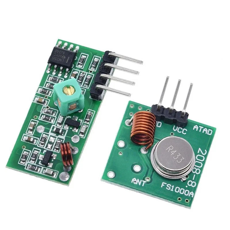 433MHz RF Wireless Transmitter & Receiver Kit FS1000A – Zaitronics