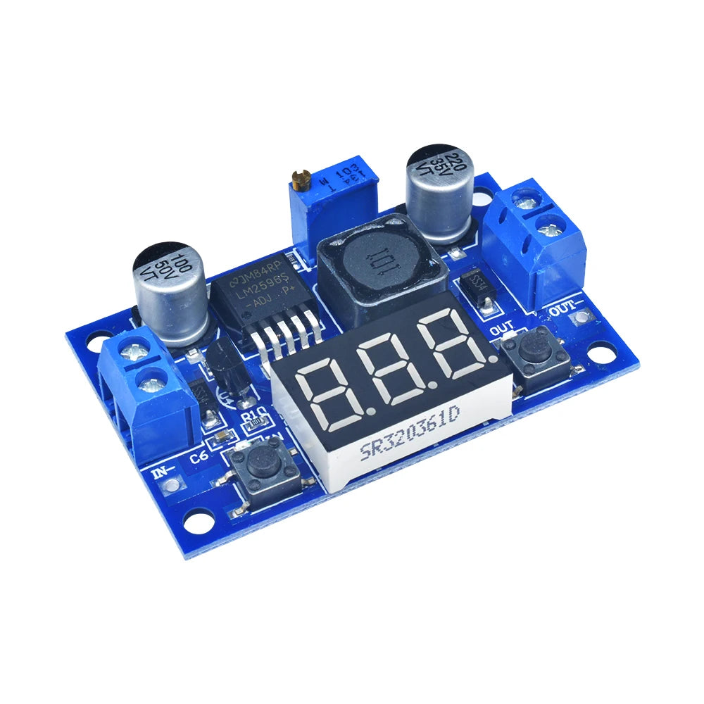 LM2596 + LED Voltage-Buck/Step-Down Converter Regulator – Zaitronics