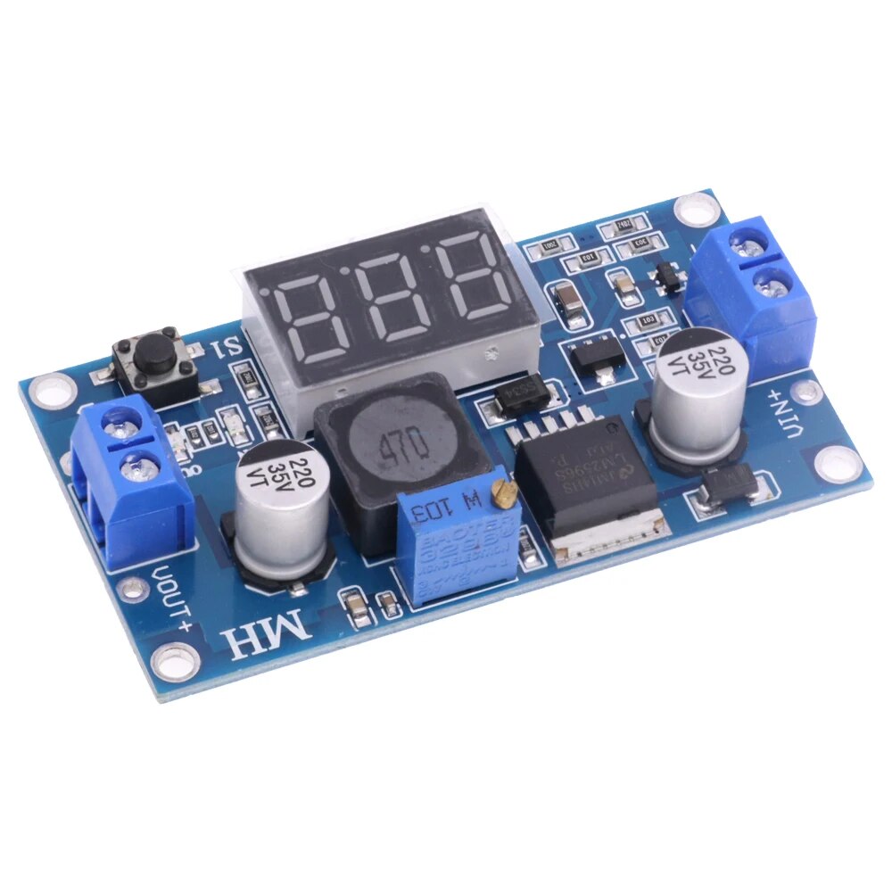 LM2596 + LED Voltage-Buck/Step-Down Converter Regulator – Zaitronics