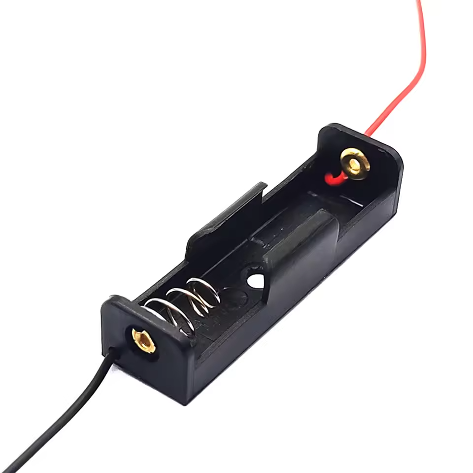 1 × AA Battery Holder Case with Leads – Zaitronics
