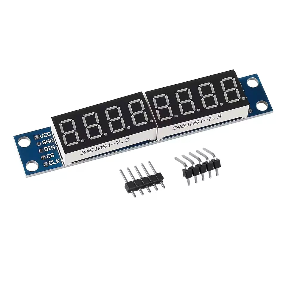 MAX7219 LED 8 Digit 7-Segment Display – Zaitronics