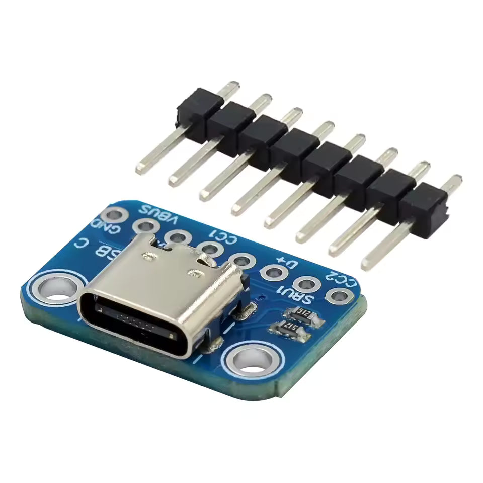 USB-C Breakout Board 6 Pin | Breadboard Compatible | Australia – Zaitronics