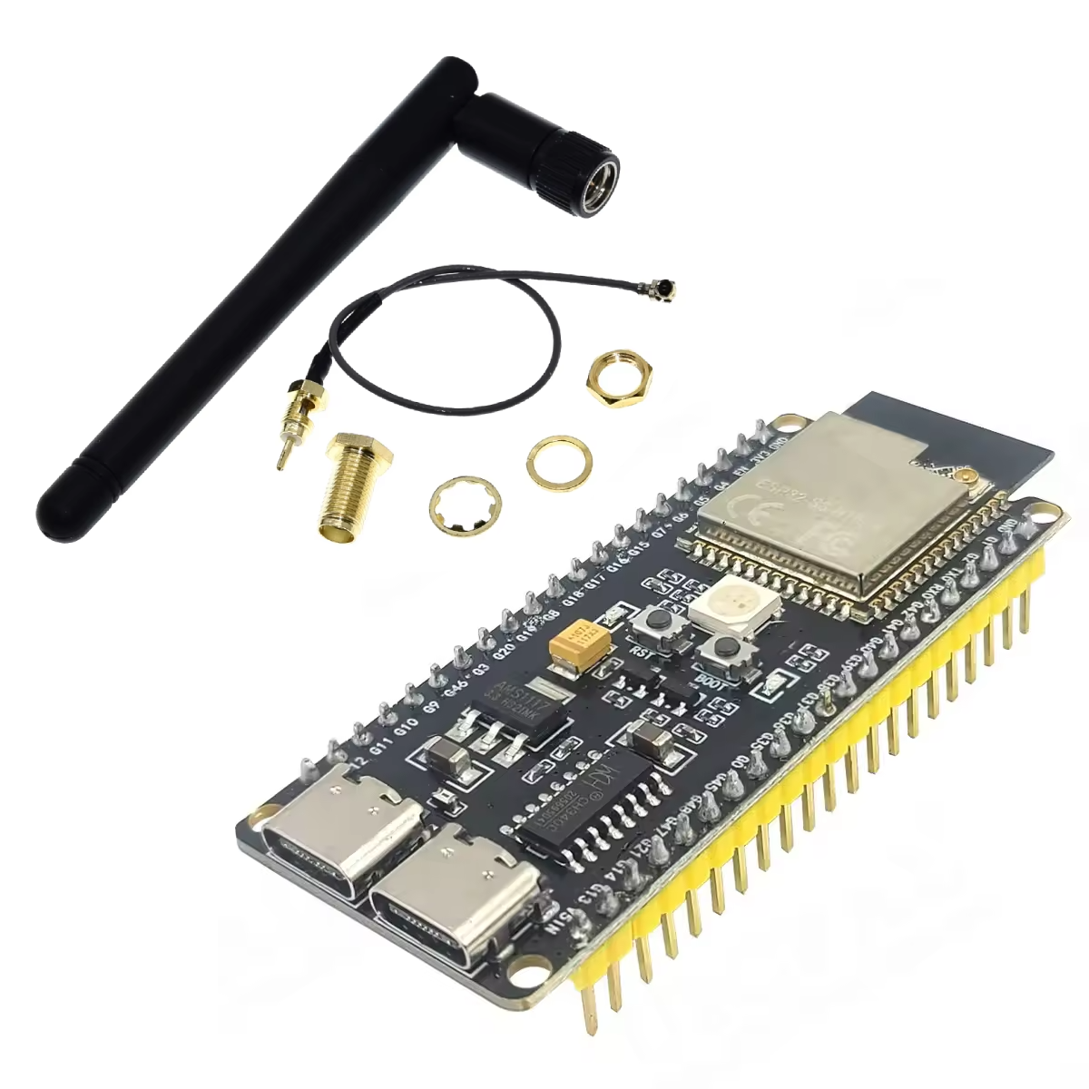 ESP32 S3 DevKitC-1 N16R8 + 2.4GHz Antenna – Zaitronics