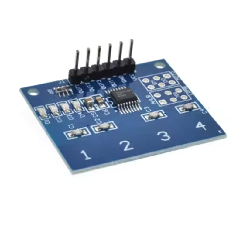 Capacitive Touch Key Button 4 Channel TTP224 – Zaitronics