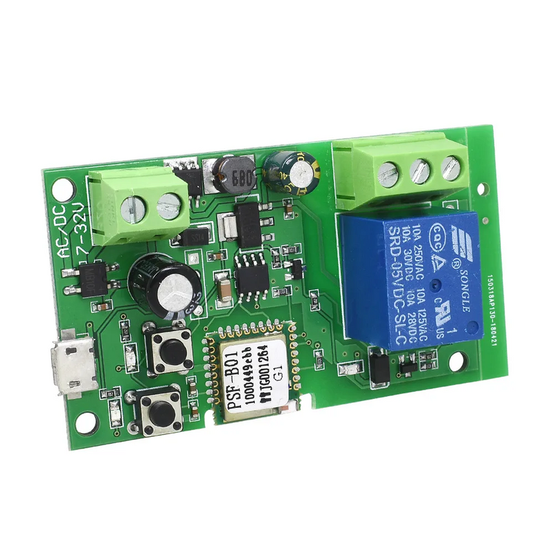 Wireless Smart Switch Relay DC 5V-12V Home Module Self-locking Wifi ...